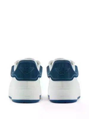 Emporio Armani Logo-print Leather Sneakers