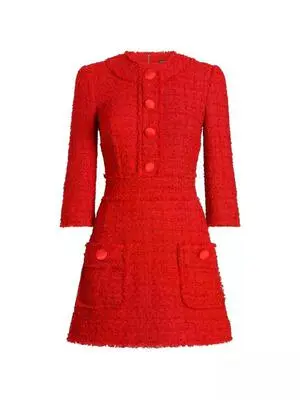 Dolce & Gabbana Short Dress In Rachel Tweed