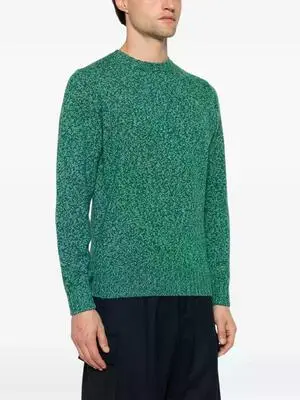 FILIPPO DE LAURENTIIS Marl-knit Crew-neck Sweater