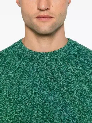 FILIPPO DE LAURENTIIS Marl-knit Crew-neck Sweater