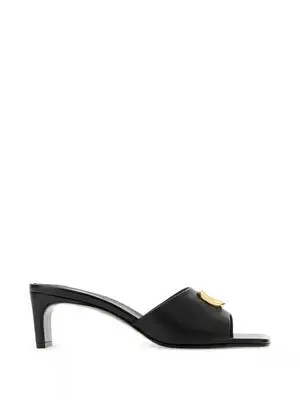 Gucci Logo-plaque Sandals - Black