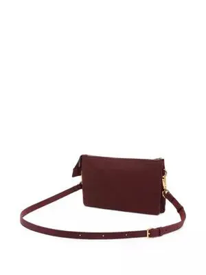 Bimba Y Lola Small Burgundy Coated Clutch Bag - Red