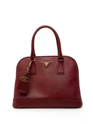 Prada 2010-2026 Medium Saffiano Lux Open Promenade Satchel