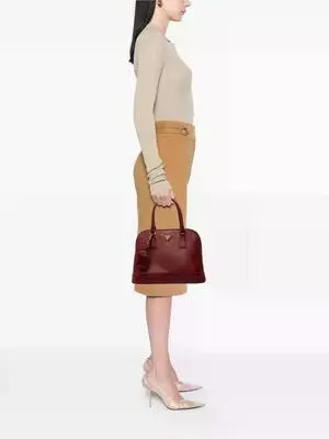 Prada 2010-2026 Medium Saffiano Lux Open Promenade Satchel