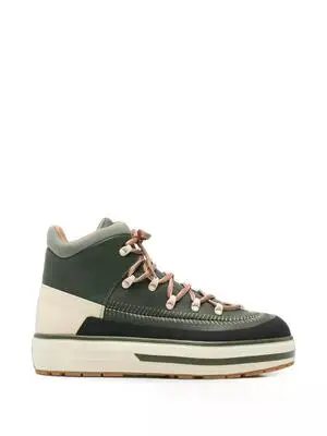 BRIXIA Sandwich Mid Contrast-panel Lace-up Sneakers
