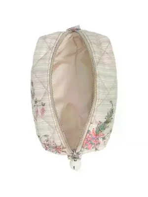 Bimba Y Lola Romantic Sweet Birds Small Cotton Make-up Case - Neutrals