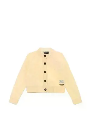 B.B. WALACE Cropped Button-up Cardigan - Yellow