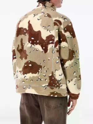 Obey Camo-pattern Fleece Jacket - Neutrals