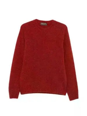 FILIPPO DE LAURENTIIS Crew Neck Long-sleeve Sweater - Red