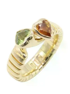 BVLGARI 2010s Tubogas Spiga Ring - Gold