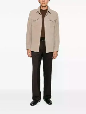 GOD'S TRUE CASHMERE Waffle-knit Shirt