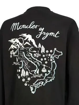 Moncler X Fragment Map-print Long-sleeve T-shirt