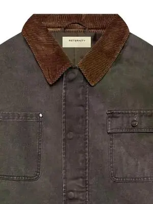 RETERNITY Waxed Hunting Corduroy-collar Jacket