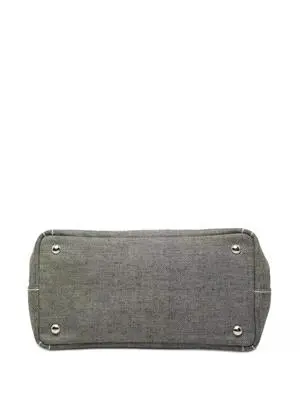Miu Miu 2010-2026 Small Denim Logo Satchel