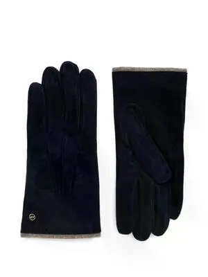 Paul & Shark Logo-plaque Suede Gloves