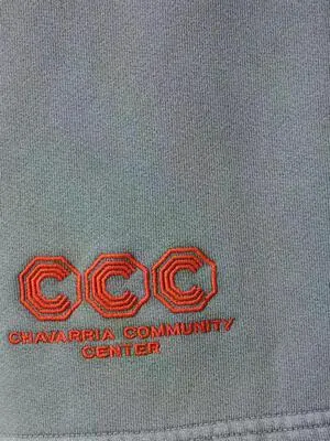 WILLY CHAVARRIA Ccc Buffalo Logo-embroidered Shorts
