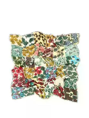 Bimba Y Lola Floral Patchwork Shawl