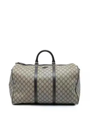 Gucci 2016-2026 Large Gg Supreme Joy Duffel Bag Travel Bag - Neutrals
