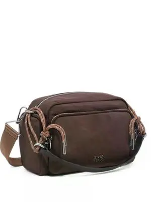 Bimba Y Lola Large Mocha Nylon Pocket Crossbody Bag - Brown
