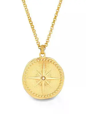 DOWER & HALL Compass-pendant Necklace - Gold