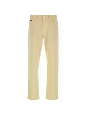 Moncler Logo-patch Straight-leg Jeans - Neutrals