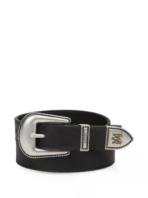 Amiri Western Logo-plaque Belt - Black