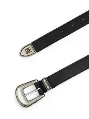Amiri Western Logo-plaque Belt