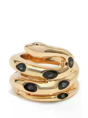 Bimba Y Lola Snake Spiral Ring - Gold