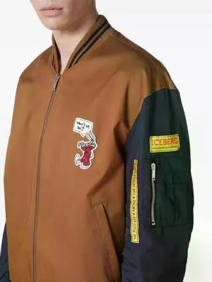 Iceberg Embroidered Colour-block Jacket