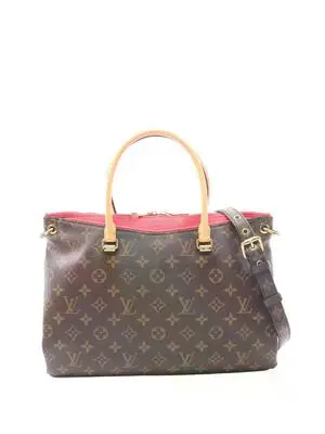 LOUIS VUITTON 2014 Monogram Pallas Mm Satchel - Brown