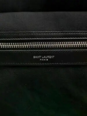 Saint Laurent City Backpack In Canvas, Nylon And Leather
