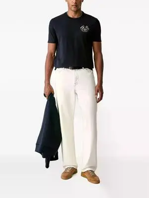 Paul & Shark Logo-embroidered T-shirt
