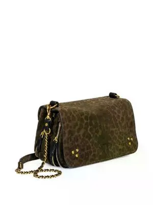 Jérôme Dreyfuss Bobi Leopard-print Shoulder Bag - Brown