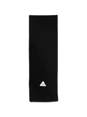 AIN AMOR Logo-patch Button-fastening Scarf - Black