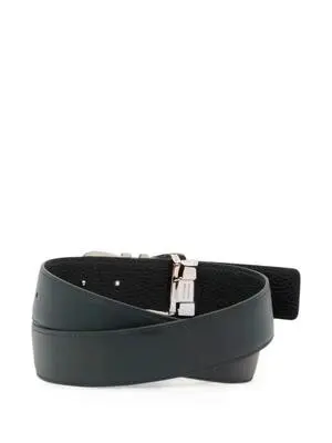 FERRAGAMO Gancini Reversible Leather Belt - Blue