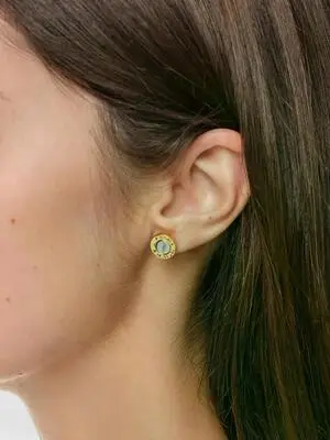 Bimba Y Lola Two-tone Logo Earrings