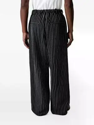WILLY CHAVARRIA Toluca Vertical-stripe Wide-leg Trousers