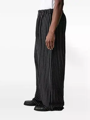 WILLY CHAVARRIA Toluca Vertical-stripe Wide-leg Trousers