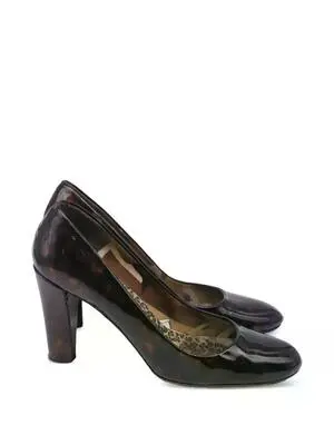 STUART WEITZMAN Tortoiseshell Patent Leather Pumps