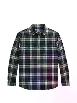 Polo Ralph Lauren Classic-fit Plaid Flannel Workshirt - Blue