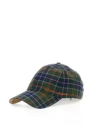 Barbour X Paul Smith Tartan-print Baseball Cap - Green