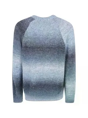 LES DEUX Ombré-effect Raglan-sleeve Sweater - Blue