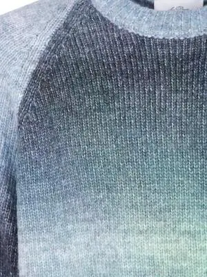LES DEUX Ombré-effect Raglan-sleeve Sweater - Blue
