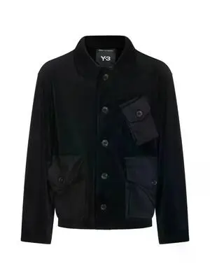 Y3 Panelled Multi-pocket Shirt Jacket - Black