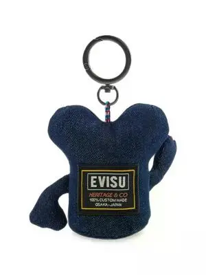 EVISU Chin-chin Logo-patch Keyring