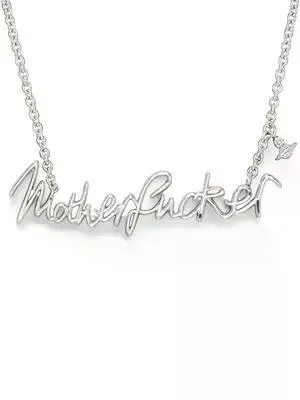 VIVIENNE WESTWOOD Orb Script Necklace - Silver