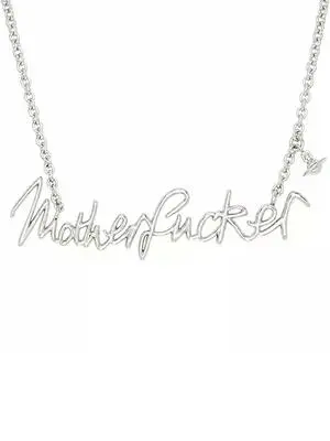 VIVIENNE WESTWOOD Orb Script Necklace - Silver