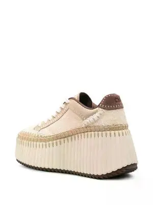 Chloé Nama Platform Sneakers - Neutrals