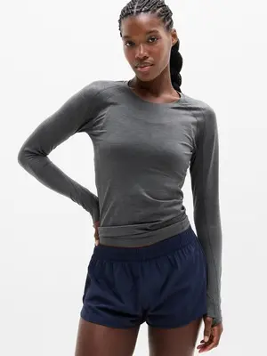Athleta Momentum Flex Top - Ash Heather