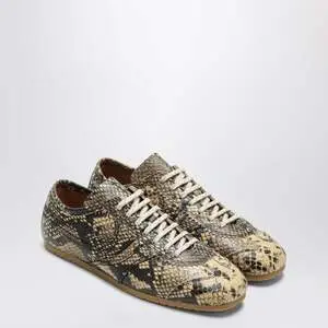 Dries Van Noten Leather Sneakers - Beige